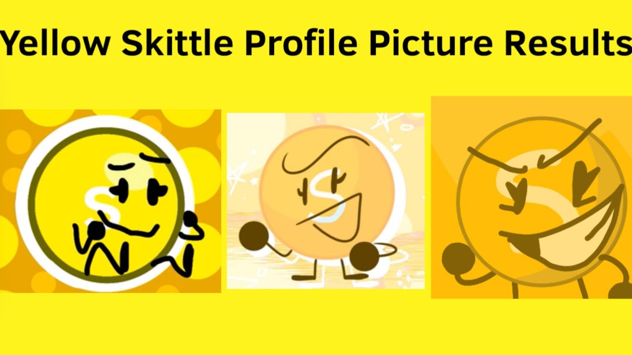 Yellow Skittle Profile Picture Results! #yellowskittlepfp - YouTube