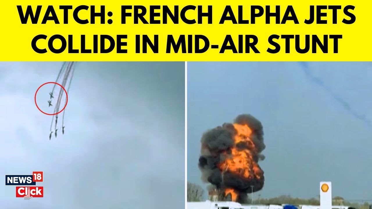 French Military Jets Crash During Air Show | 2 Jets Collide | Deadly ...