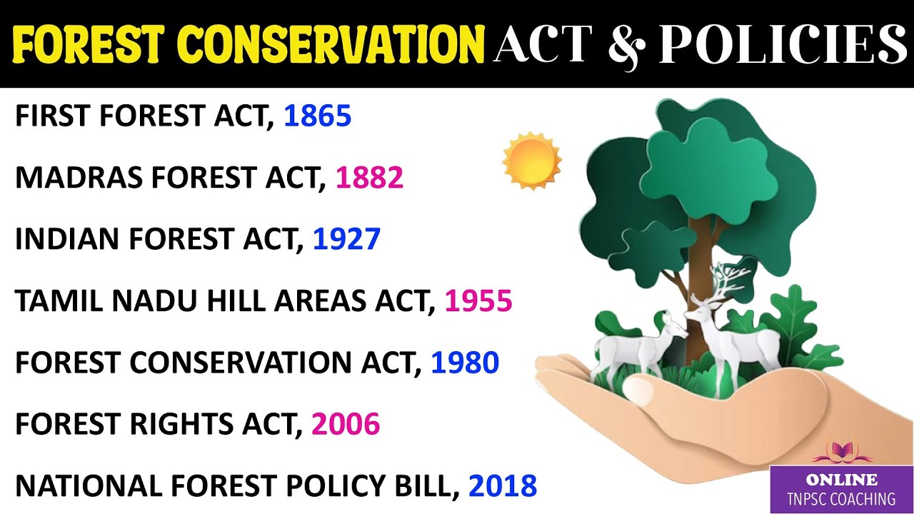 FOREST CONSERVATION ACTS AND POLICIES | TNPSC GEOGRAPHY | TNPSC GROUP 1 ...