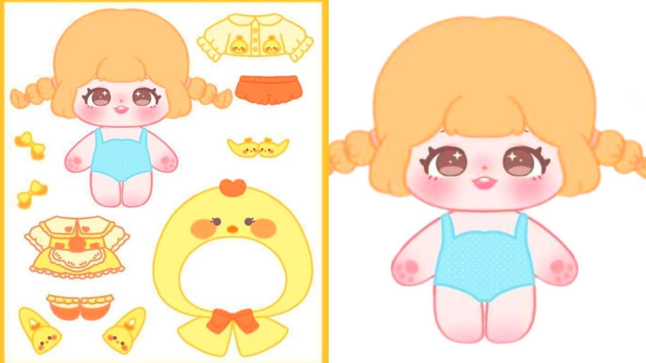 Бумажная кукла Бумажная одежда Аниме кукла Anime Doll Youtube