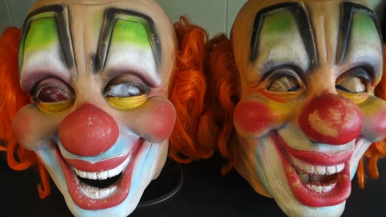 Vintage West German Clown Mask - YouTube