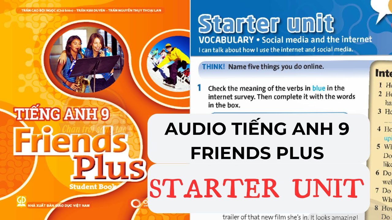 STARTER UNIT - Audio SÁCH TIẾNG ANH 9 FRIENDS PLUS - YouTube