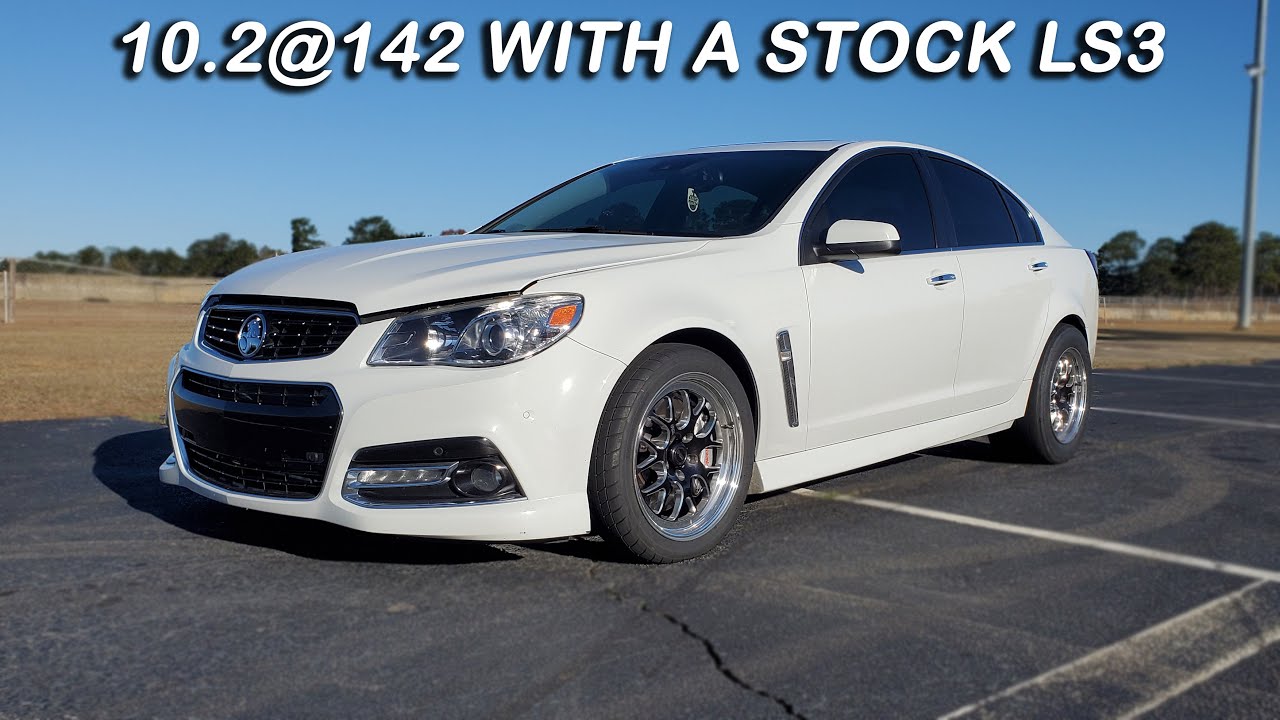 LSA Supercharged Chevy SS 10 2@142 1/4 Mile With The Stock Cam - YouTube