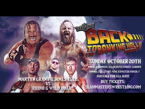 Rhino & Wild Boar Vs James Ellis & Martyn Grant | Slammasters Wrestling ...