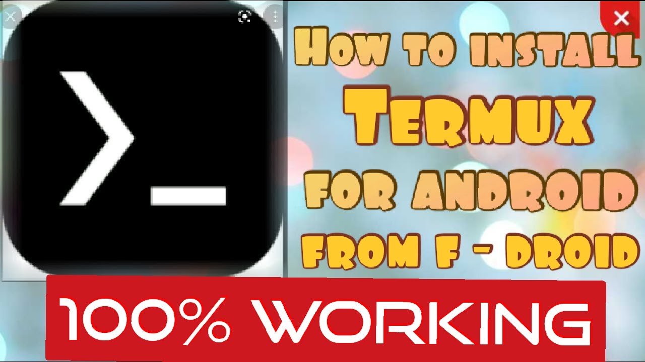 How to install termux in android from f droid || big tech || 2022 - YouTube