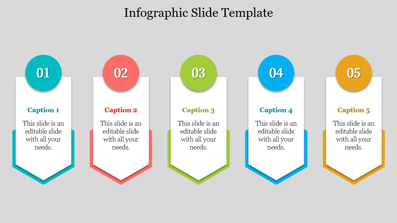 How to Create a 5 Steps Infographic in PowerPoint #slideegg - YouTube