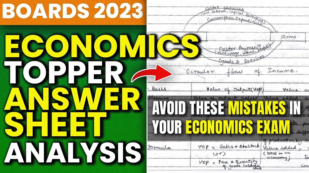 Lessons from Topper - CBSE Economics TOPPER ANSWER SHEET | Economics ...