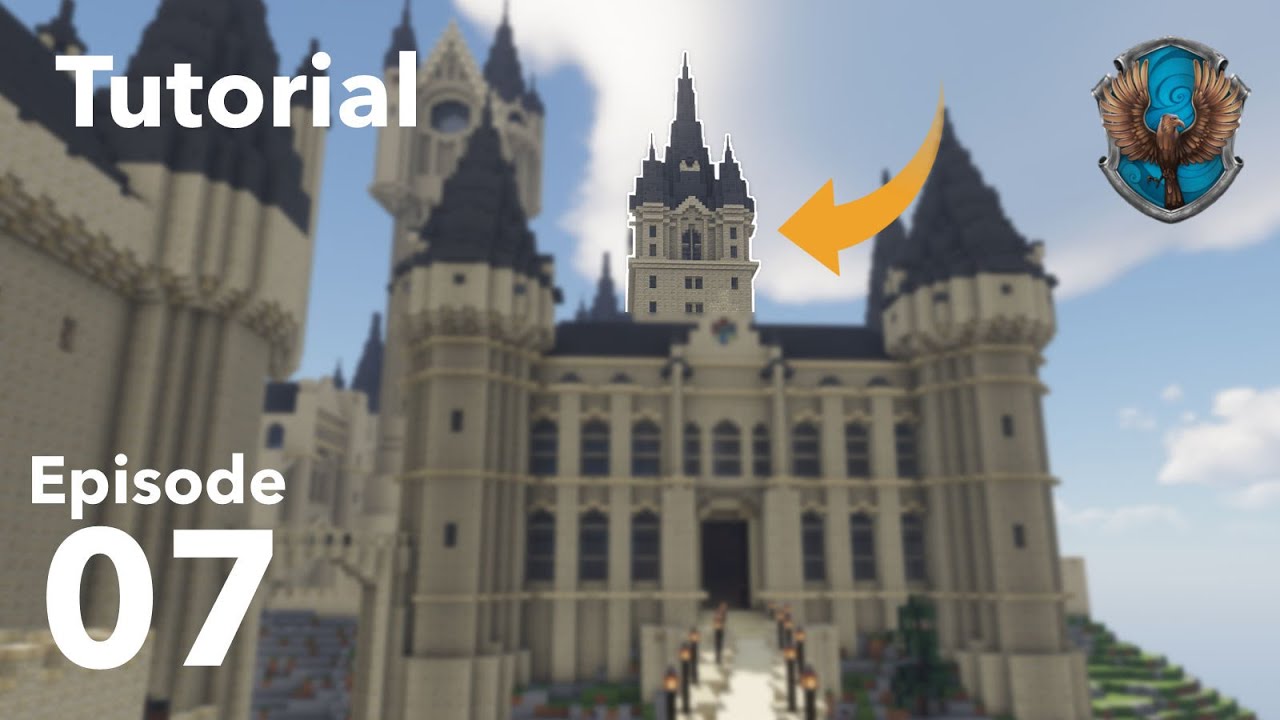 How to build Hogwarts in Minecraft - Episode 7 - Finishing Ravenclaw ...