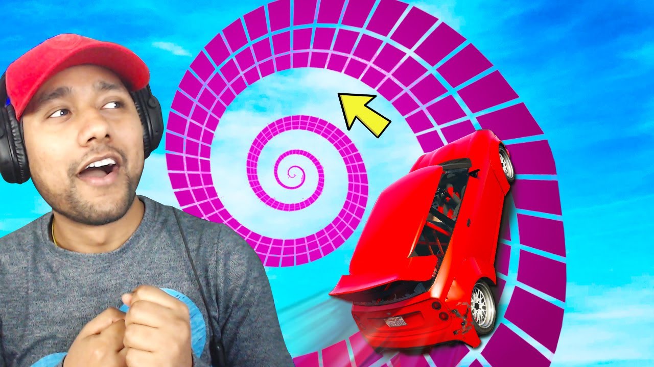 ATTEMPTING IMPOSSIBLE LOOP RAMP PARKOUR 🚘 - YouTube