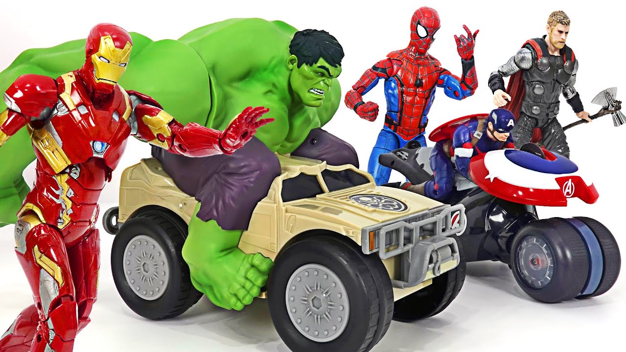 Marvel Avengers Hulk Fist Power Car! Defeat Thanos and the Villains ...