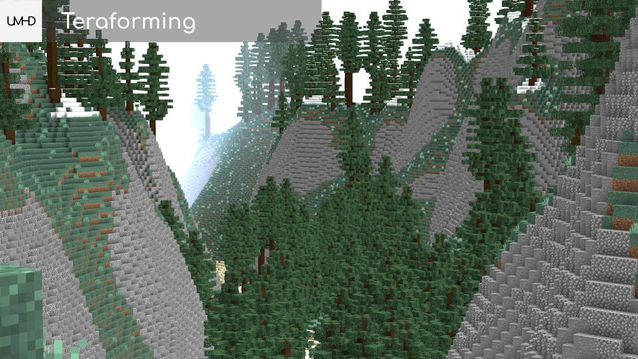 Minecraft Terraforming Timelapse... - YouTube