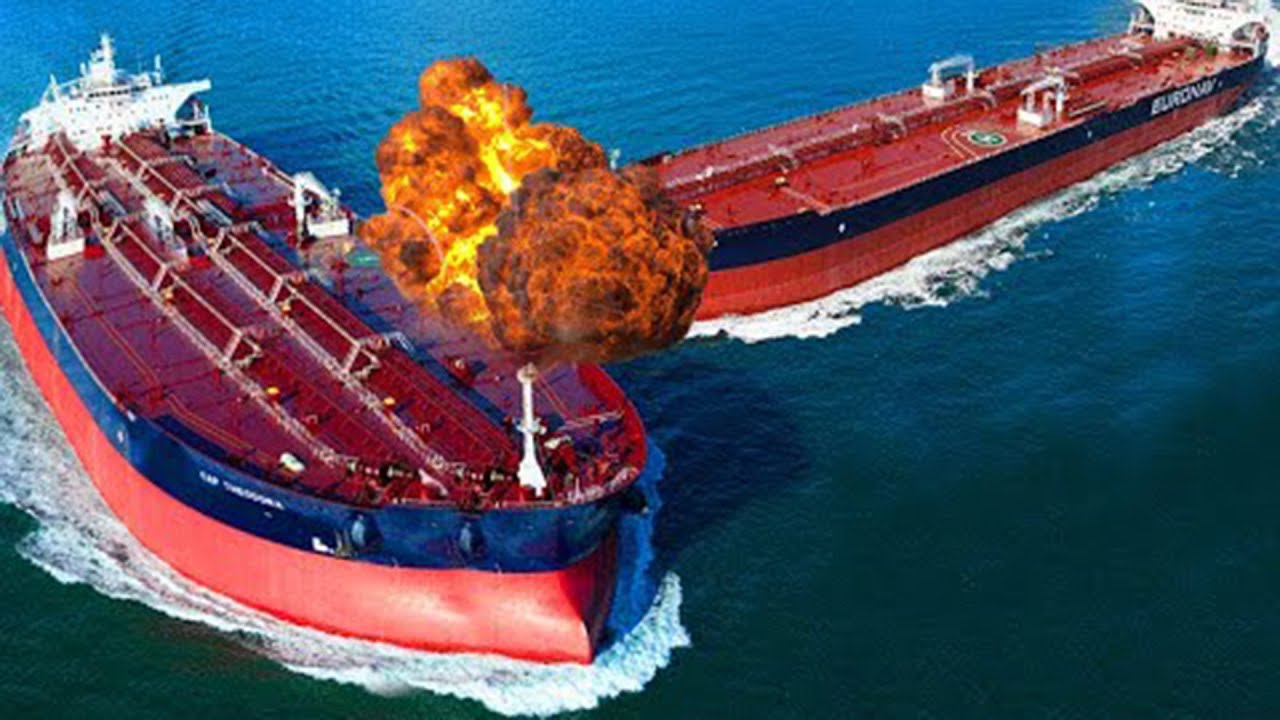 Big Ships Crashing Compilation - YouTube