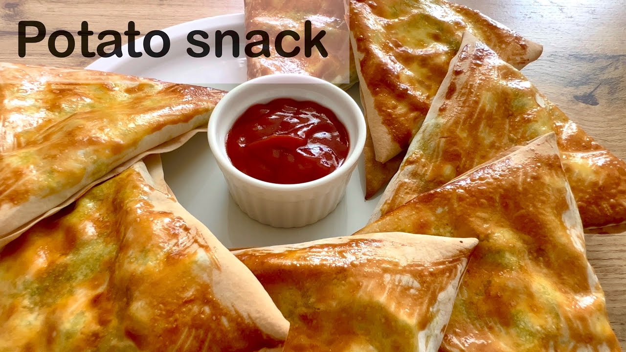 Crispy triangle potato snack! - YouTube