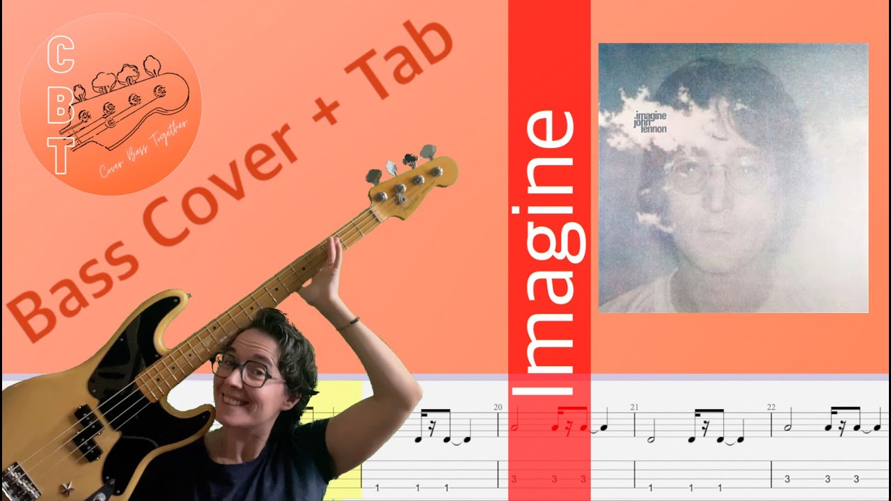 John Lennon - Imagine (Bass Cover) (Tab and Score) - YouTube