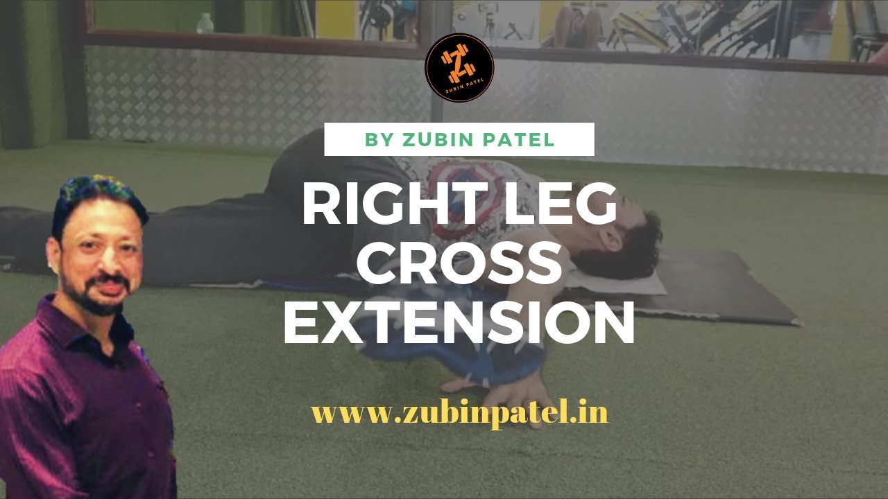 How to do right leg cross extension exercise - YouTube