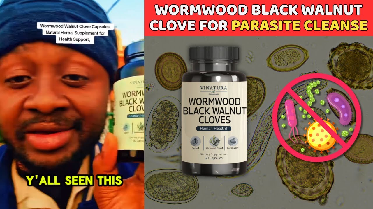 #1 Wormwood Black Walnut Clove for Parasite Cleanse Naturally ...