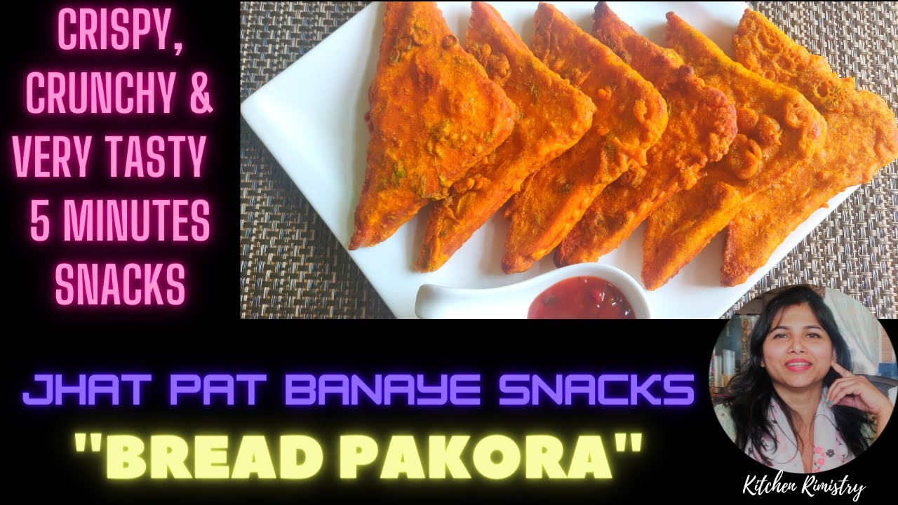Easy Bread Pakora Recipe without Potato | Street Style Bread Pakoda ...
