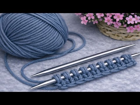 Üç Günde Yelek Örün 🌸Kolay İki Şiş Örgü Yelek Model Desen #crochet #knitting #diy 