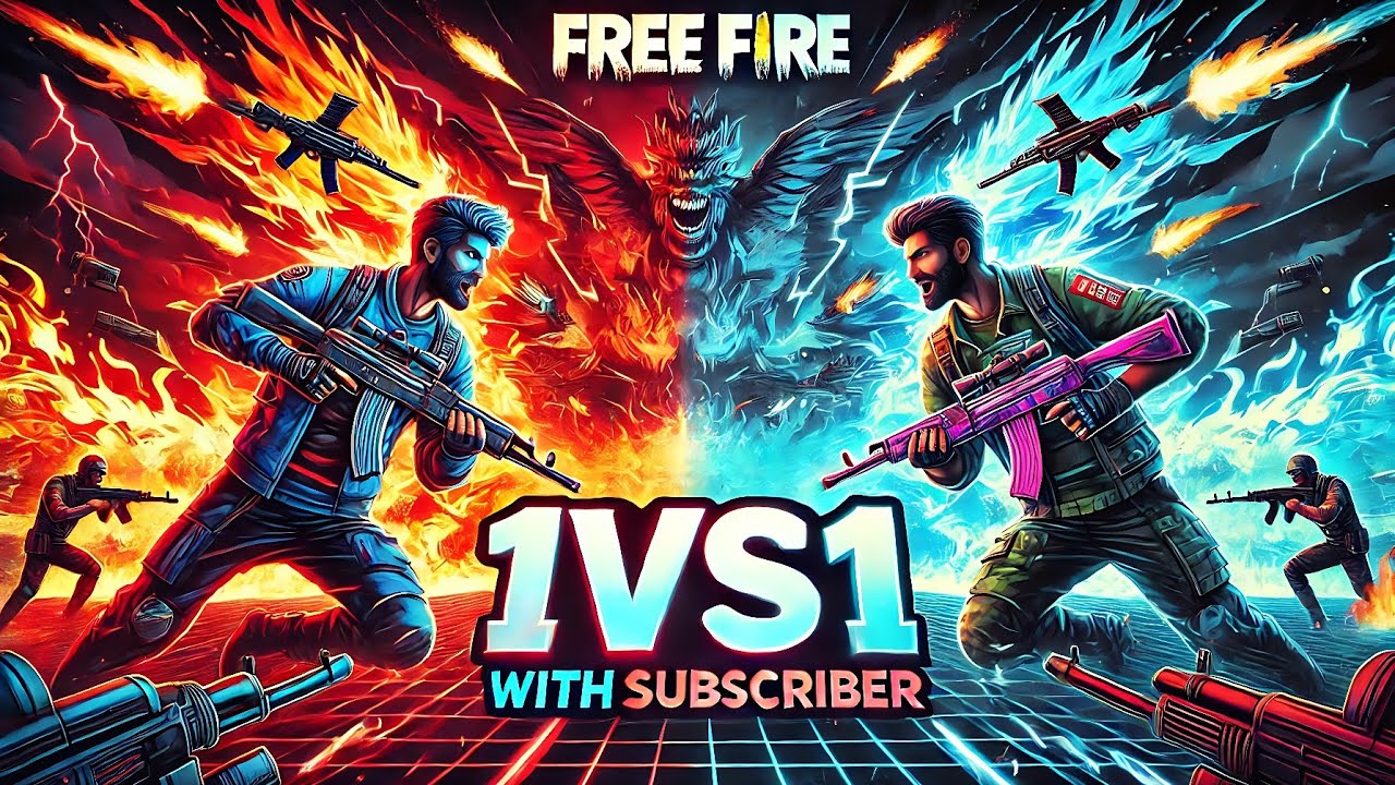 🔥1v1 Free Fire Battle⚔ | Intense Fight | Subscribe for More! 💥 # ...
