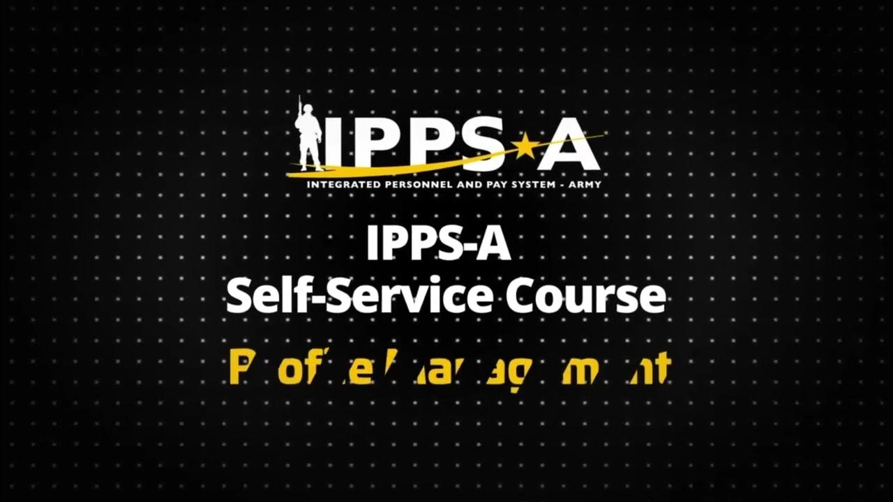 IPPS-A consolidated self service training - YouTube