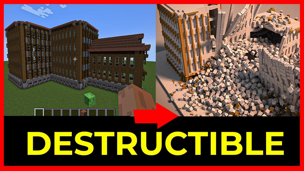 minecraft destruction - YouTube