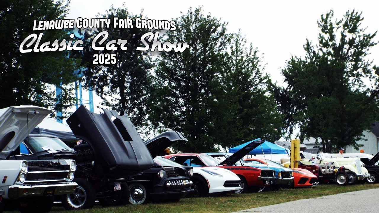 Lenawee County Fair Grounds Classic Car Show 2025 - YouTube
