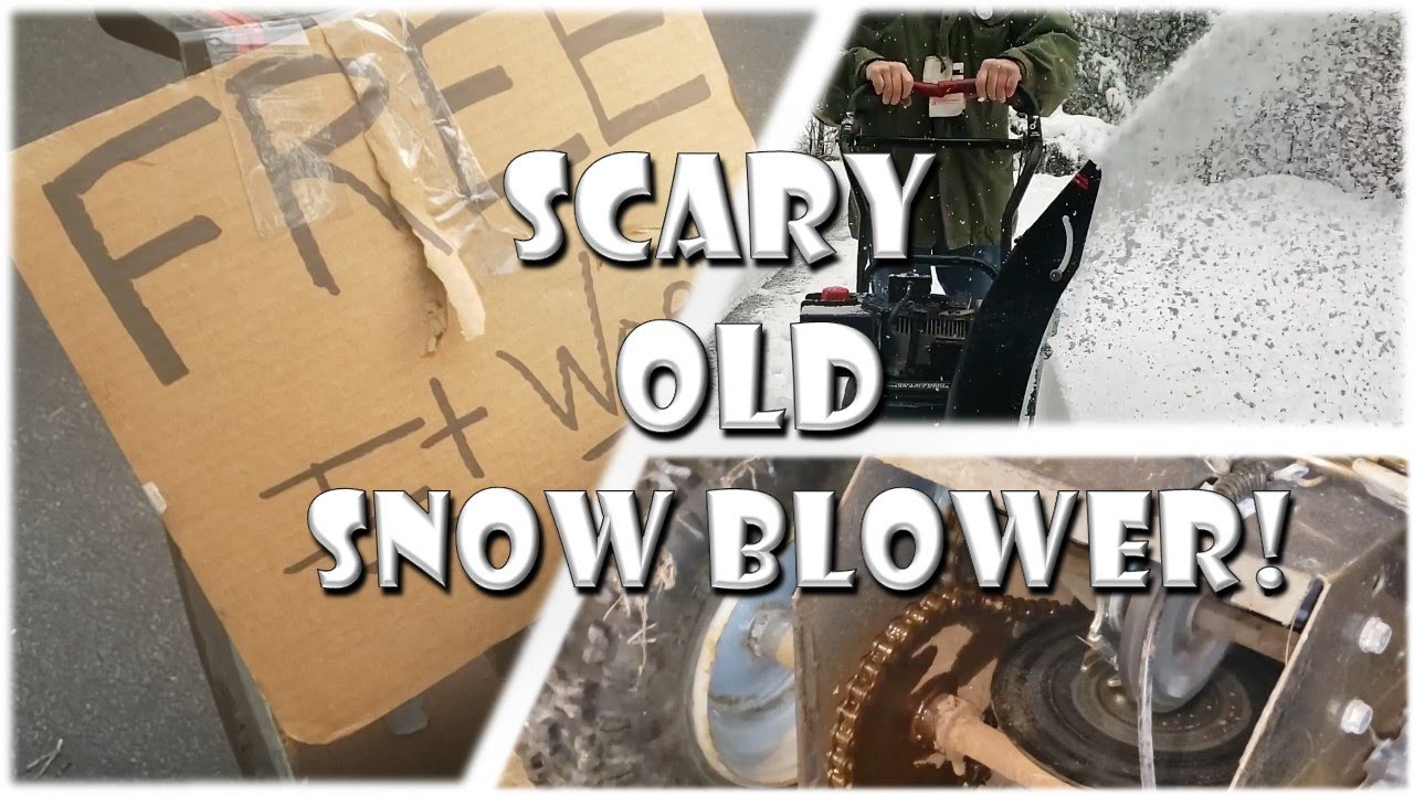 Curb find!! Junked Old Craftsman Snow Blower. 1996 8.5hp Free & Fixed ...