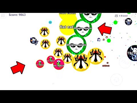 The Biggest Bait in Agar.io History?! + Amazing tricks! (Agar.io Mobile Gameplay!)