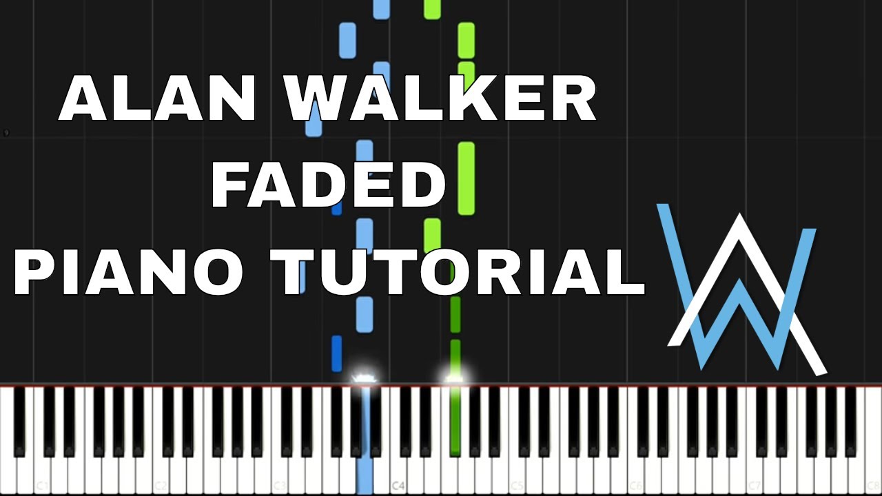 Alan Walker - Faded Piano Tutorial - YouTube