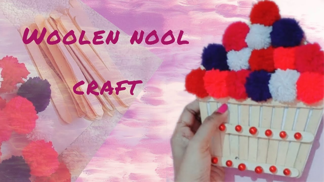 Wall hanging idea using woolen nool @RJdesigns-2025#diy #woolencraft # ...