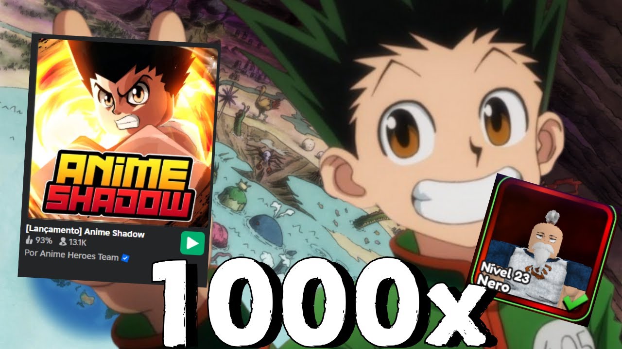 Ficando 1000x mais forte no ANIME SHADOW (ep 1) - YouTube