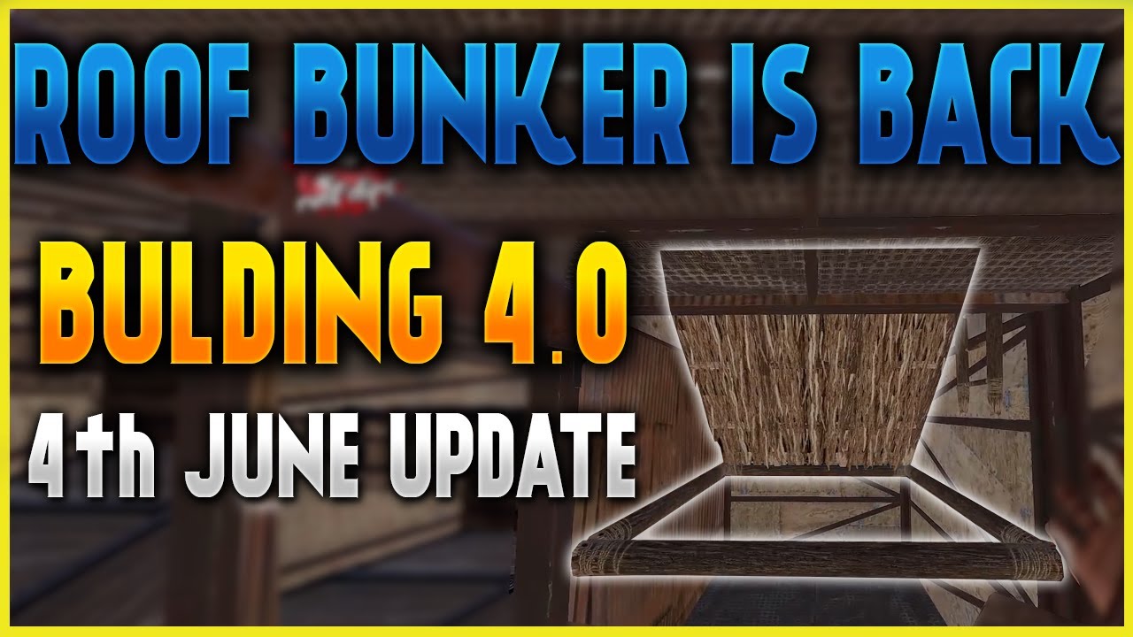 BUILDING 4.0 | ROOF BUNKER IS BACK | Rust Base Building #1 - YouTube