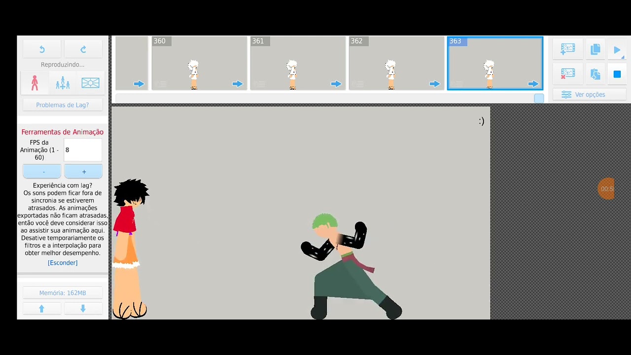 FINAL DA ANIMAÇÃO DO STICK NODES LUFFY VS ZORO (DEIXEM O LIKE META DE ...