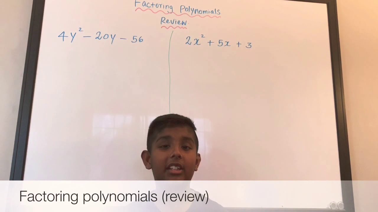 Factoring polynomials (review) - YouTube