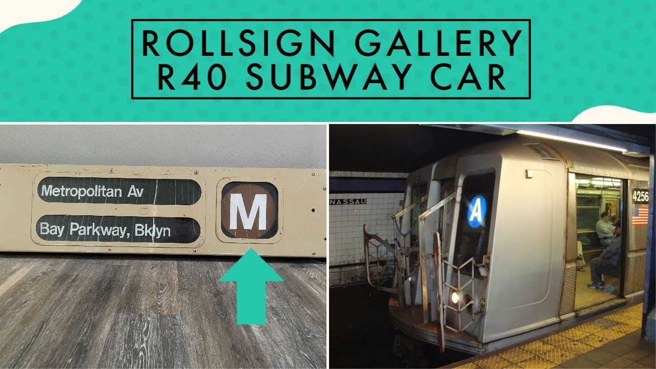 Rollsign Gallery | New York City Subway R40 "Route" Roll - YouTube