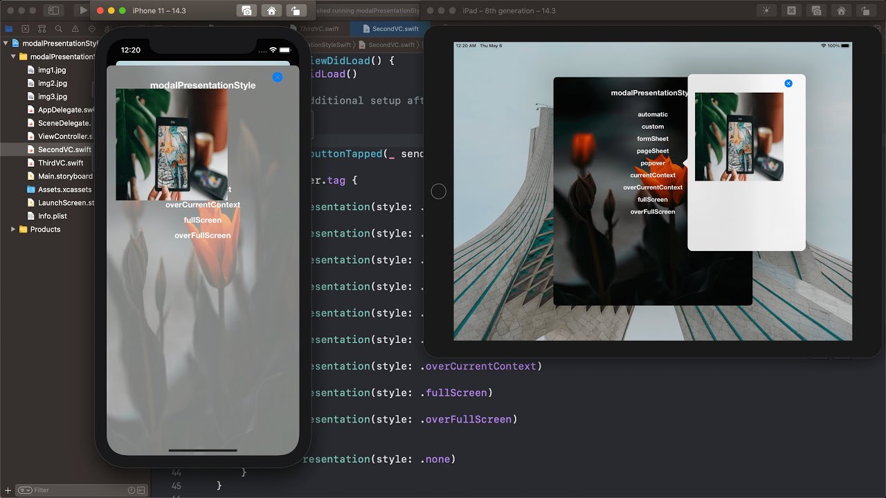 Viewcontroller Uimodalpresentationstyle Swift Youtube 6705