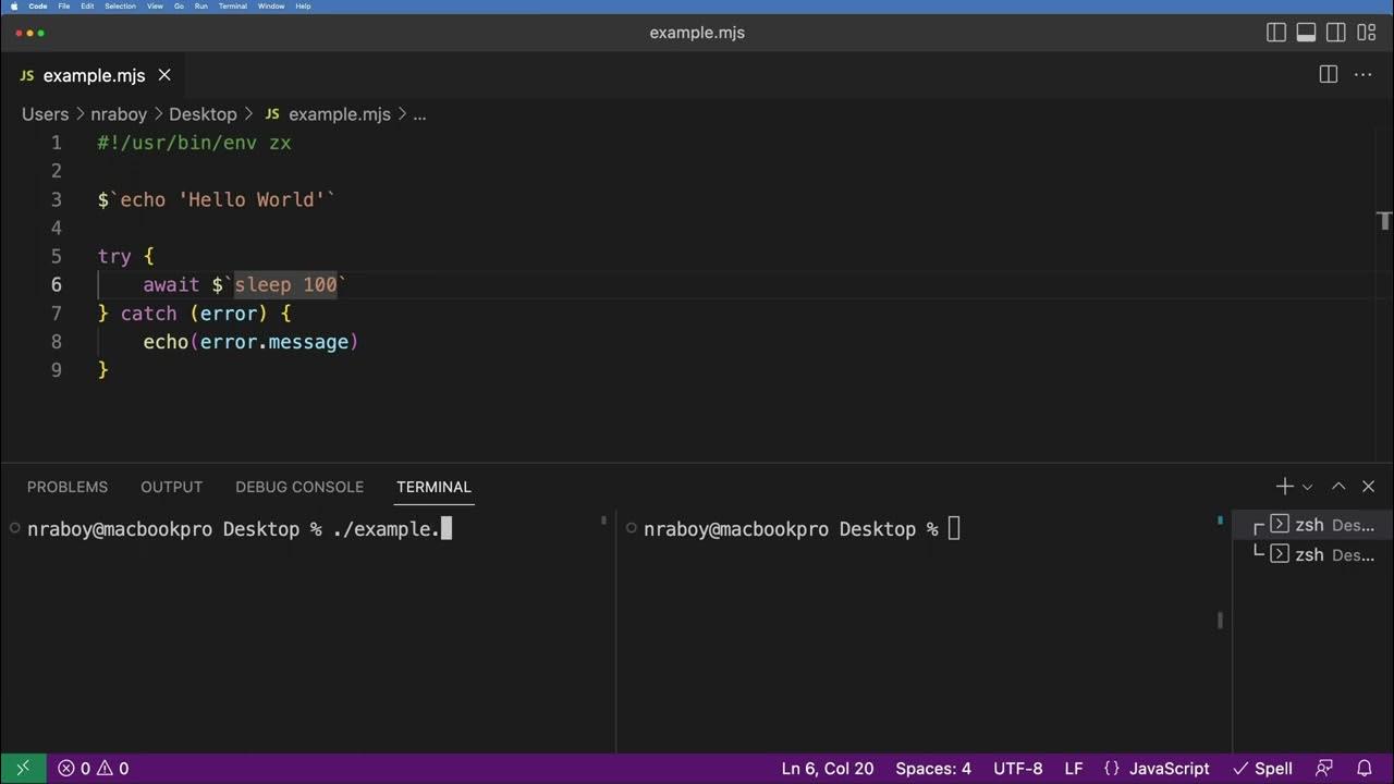 Listen for SIGINT and SIGTERM Events in a ZX Script - YouTube