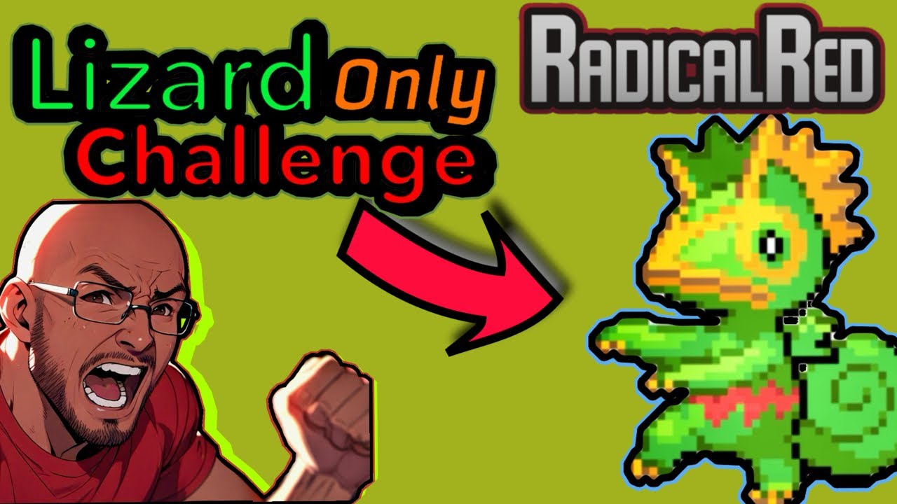 Lizard Challenge | ALL GYMS + Elite Four | Radical Red [HC] - YouTube