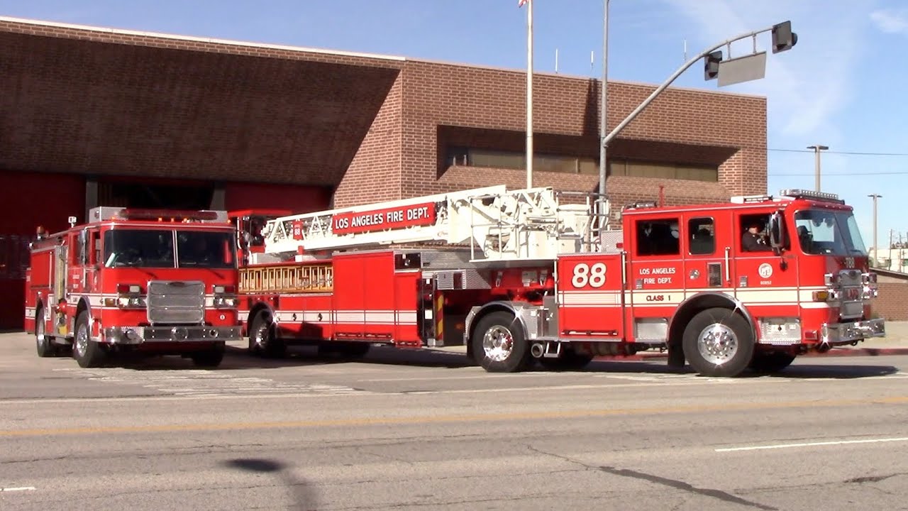 Los Angeles Co Lifeguards LAFD Task Force 88 LAPD Motorcycles - YouTube