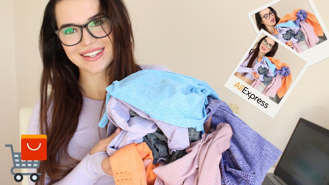 TRY ON ocena Aliexpress športnih oblačil / Aleksandra Rose - YouTube