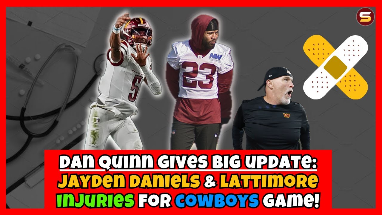 ⛑️Dan Quinn Just Dropped a BOMB! Jayden Daniels & Marshon Lattimore ...