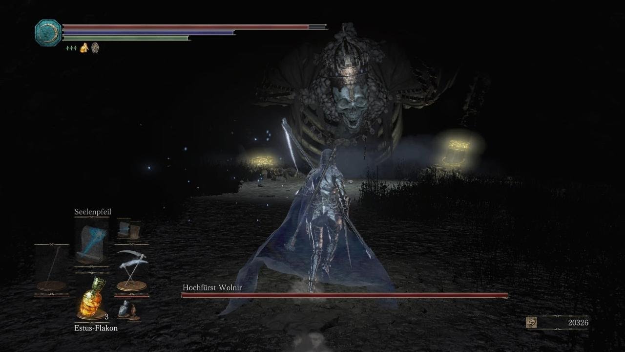 DARK SOULS III - High Lord Wolnir Boss Fight - YouTube