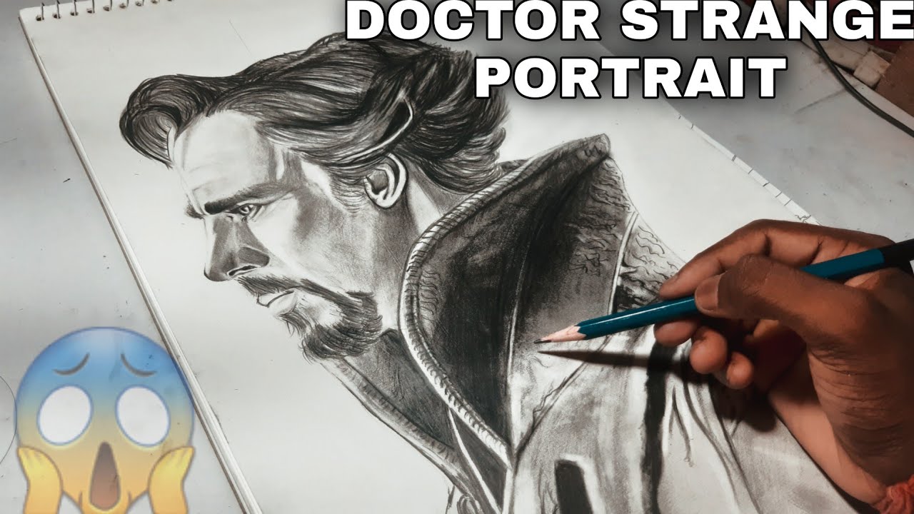 How to draw Doctor Strange Portrait [ Marvel studio ] 😱 - YouTube