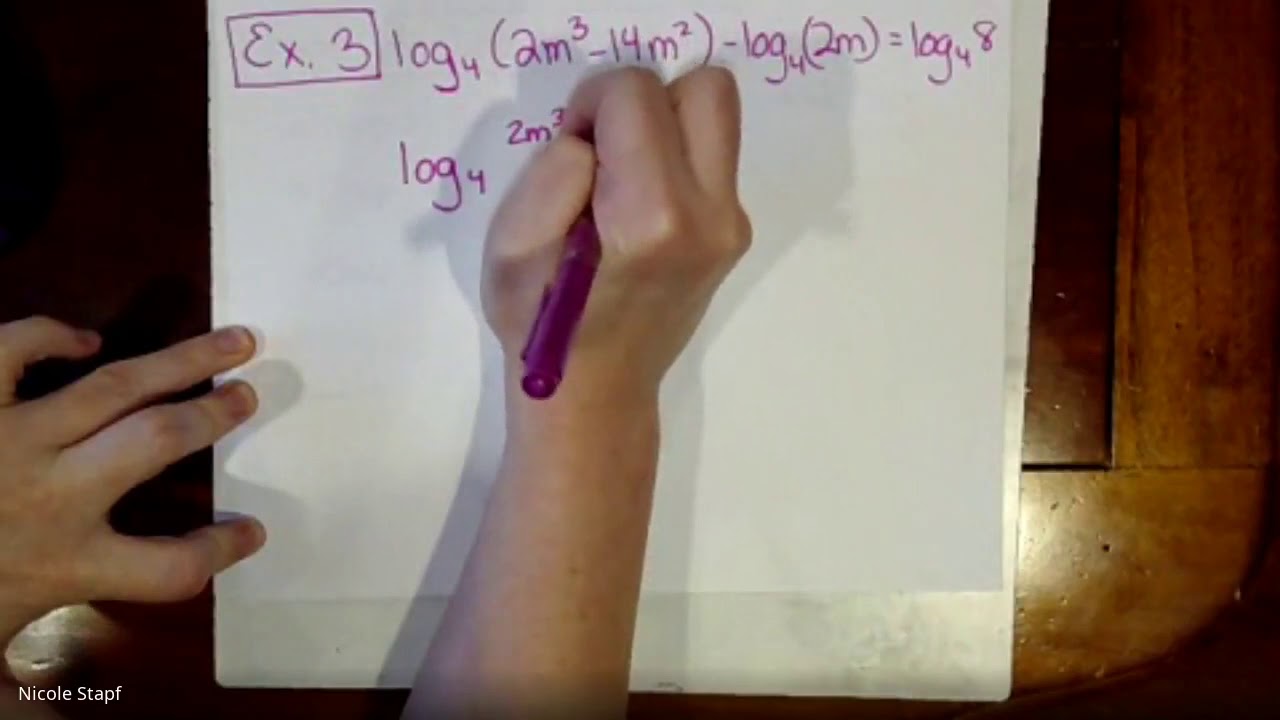 Solving Logarithms Youtube