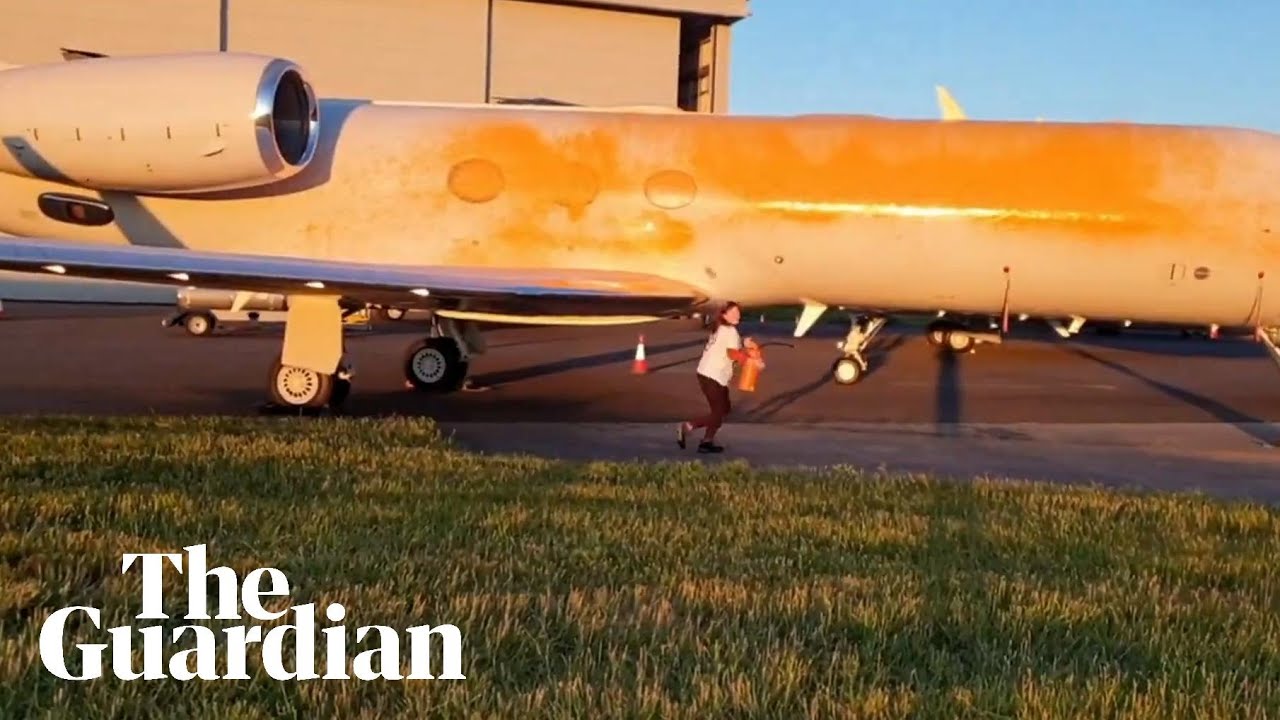 Planes spray-painted at UK airfield where Just Stop Oil says Taylor ...