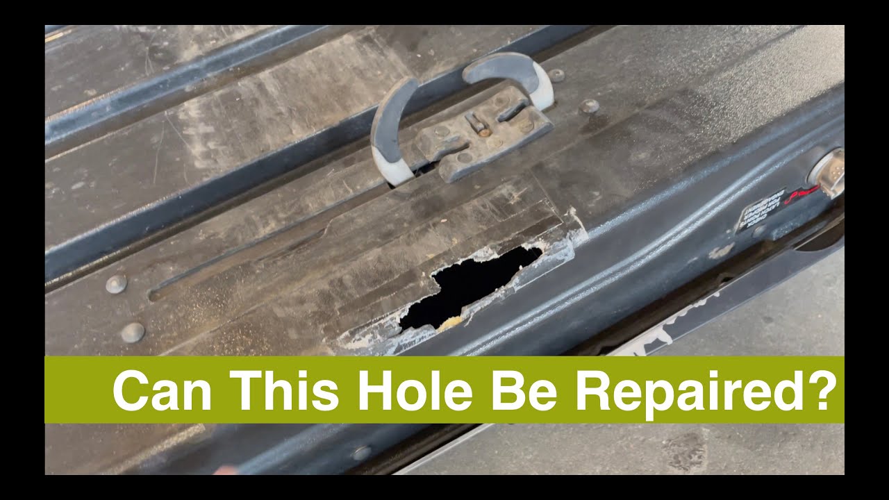 How to Repair Holes in a Cargo Box - YouTube