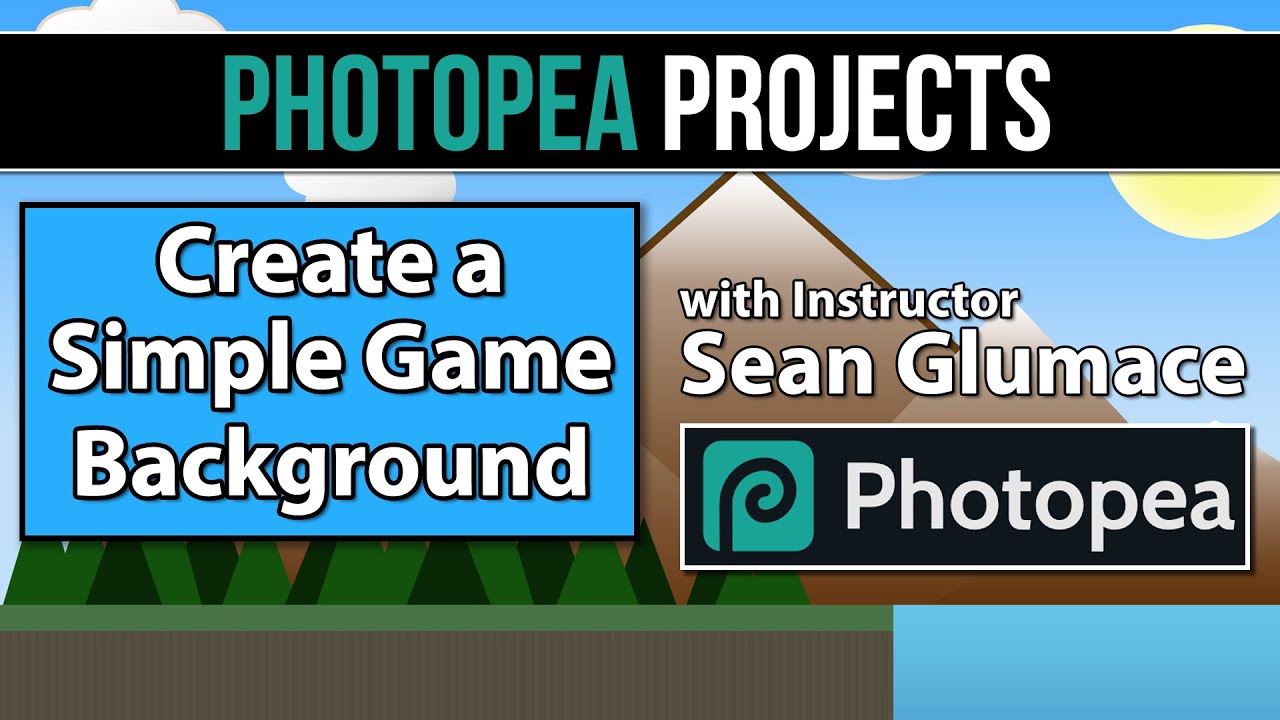 Photopea - Create a Simple Game Background - YouTube
