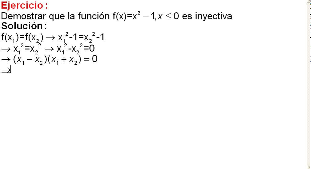 Función inyectiva ejercicio 3 - YouTube