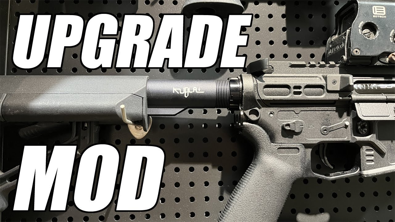 How to MOD Gel Blaster Metal Buffer Tube All M4 And AR Type Blasters ...