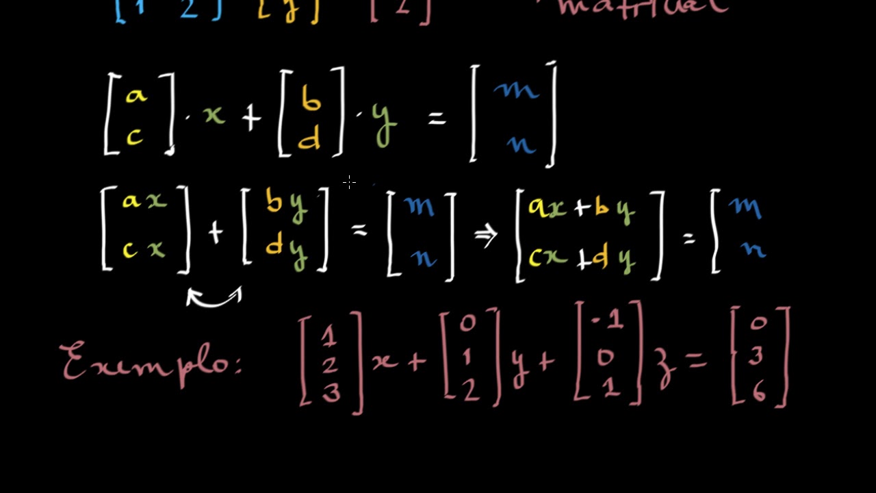 As Formas Matriciais de um Sistema de Equações Lineares - YouTube